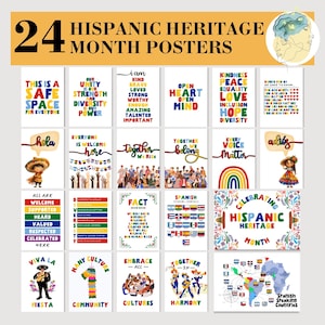 Hispanic Heritage Month Bulletin Board, Hispanic Art Prints, Hispanic ...