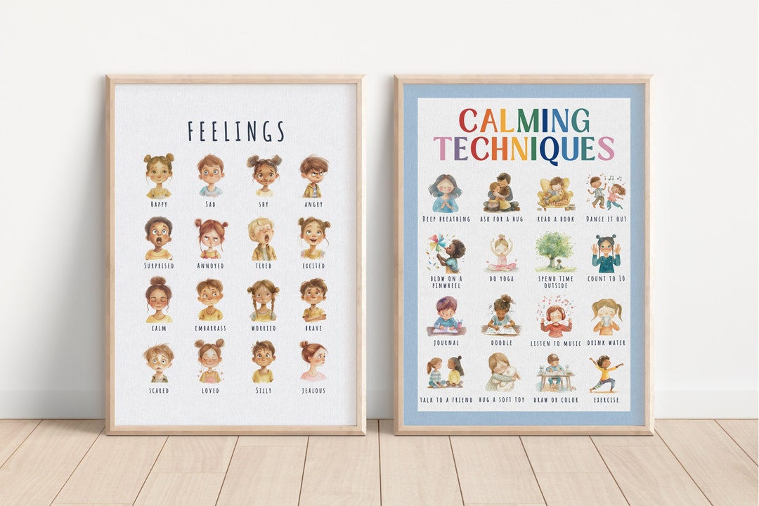 Feelings Poster, Calming Techniques, Emotions Chart, Feelings Chart ...