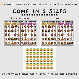 50 Black History Bingo, Black History Games for Adults Preschool, Black ...