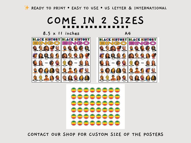 50 Black History Bingo, Black History Games for Adults Preschool, Black ...