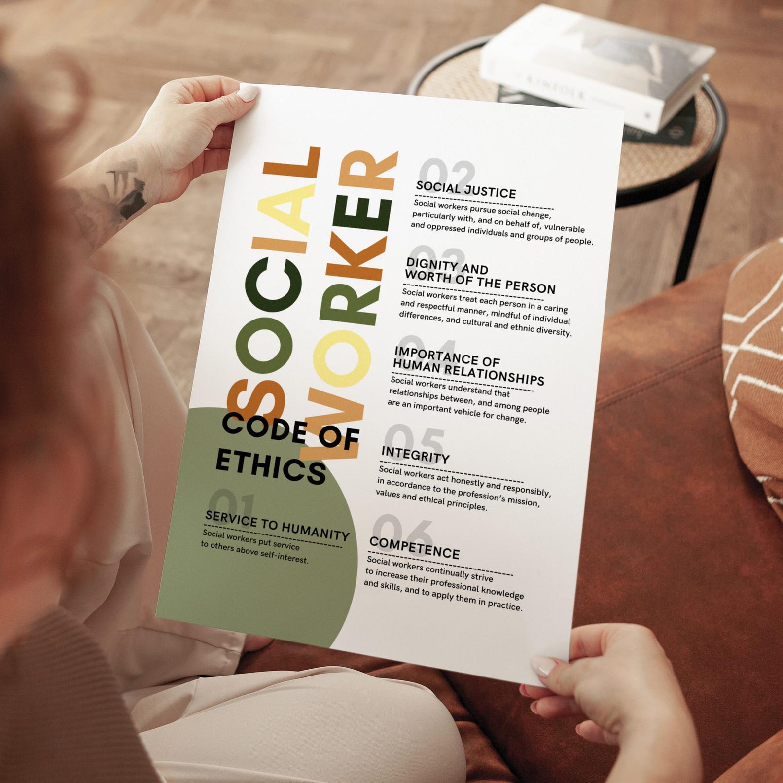 Social Worker Code of Ethics Poster, Social Work Appreciation, Social ...