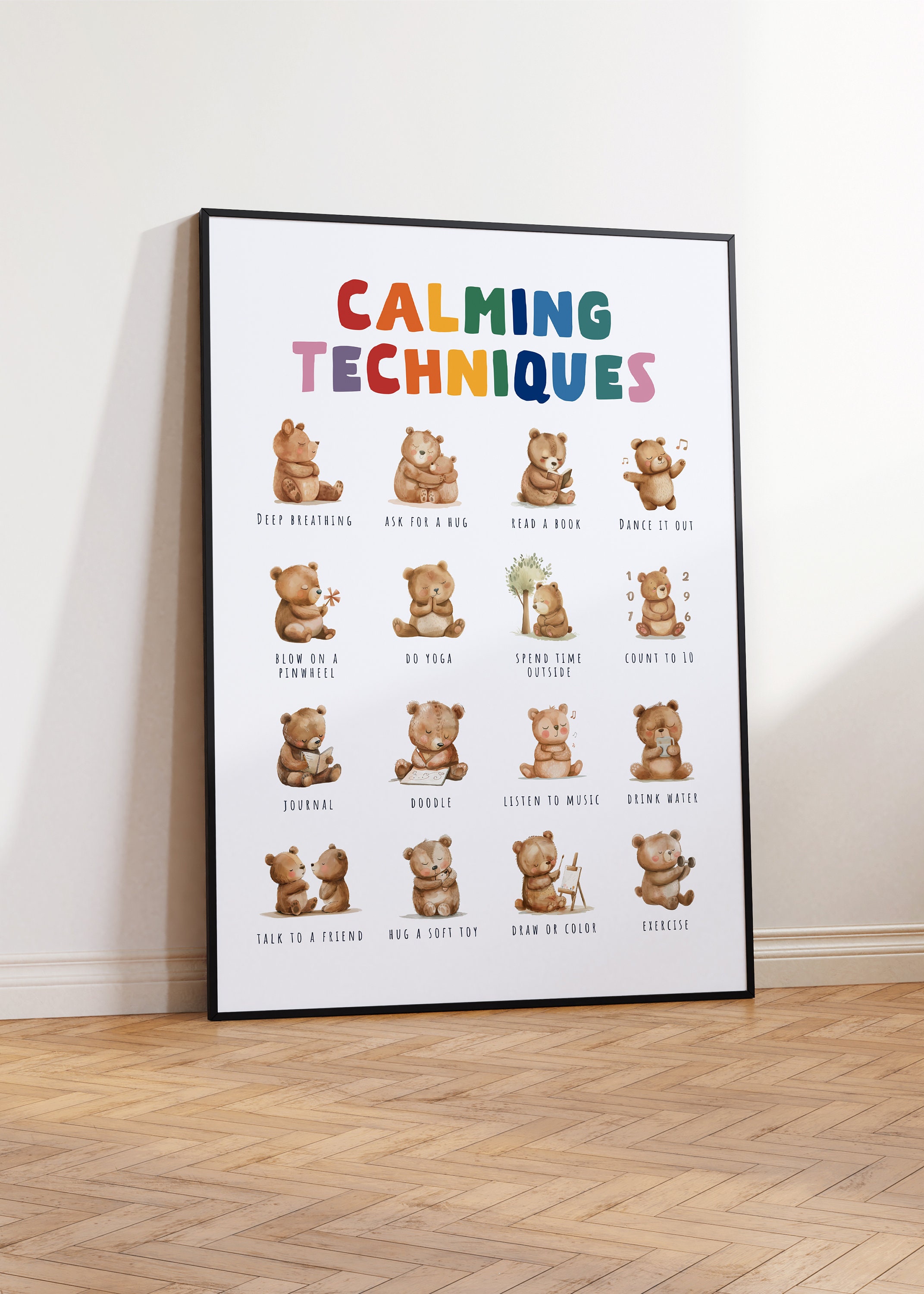 Feelings Poster, Calming Techniques, Emotions Chart, Feelings Chart ...