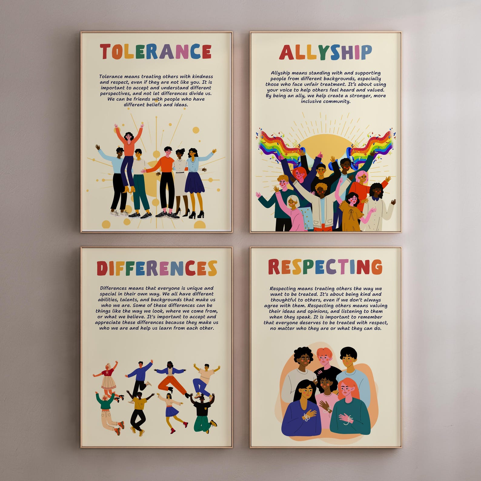 Diversity Equity Inclusion, DEI Posters, Classroom Affirmation Posters ...