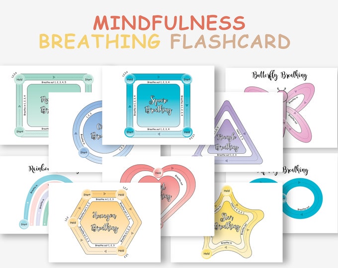 Positive Affirmations Kids Mindfulness Breathing Exercises Activity ...