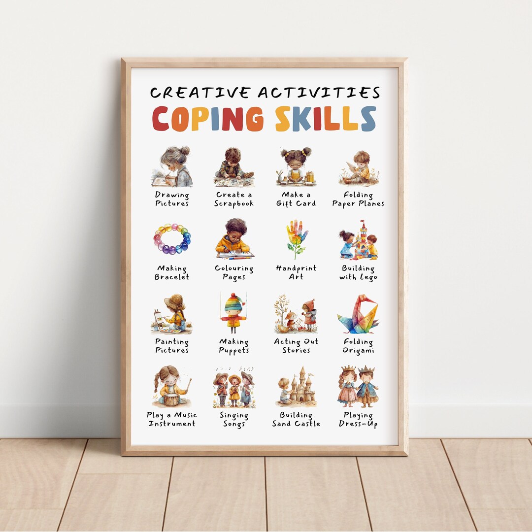 Coping Skills Poster, Emotional Regulation, Calming Strategies, Anxiety ...