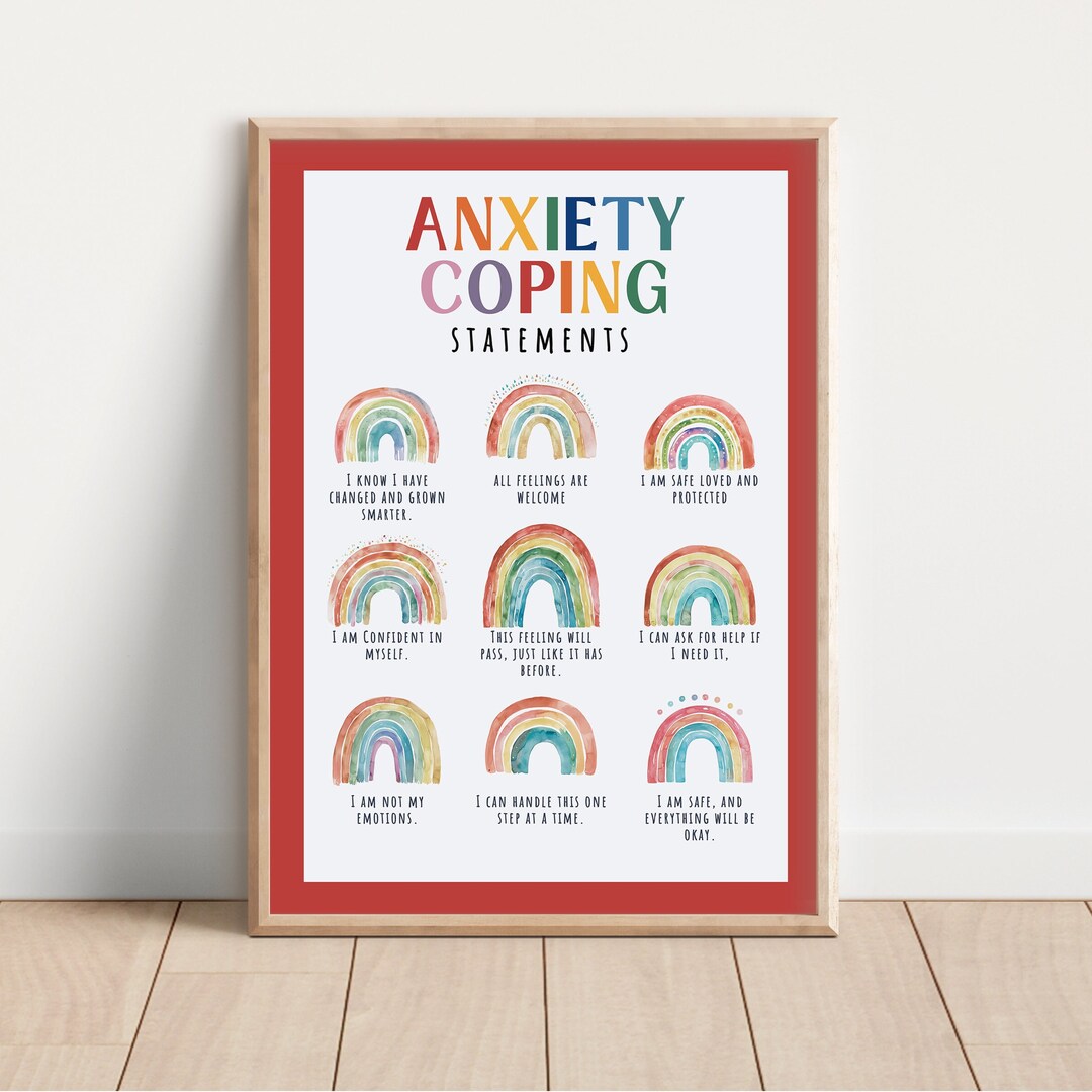 Anxiety Coping Poster, Coping Skill Poster, Coping Strategy Poster ...