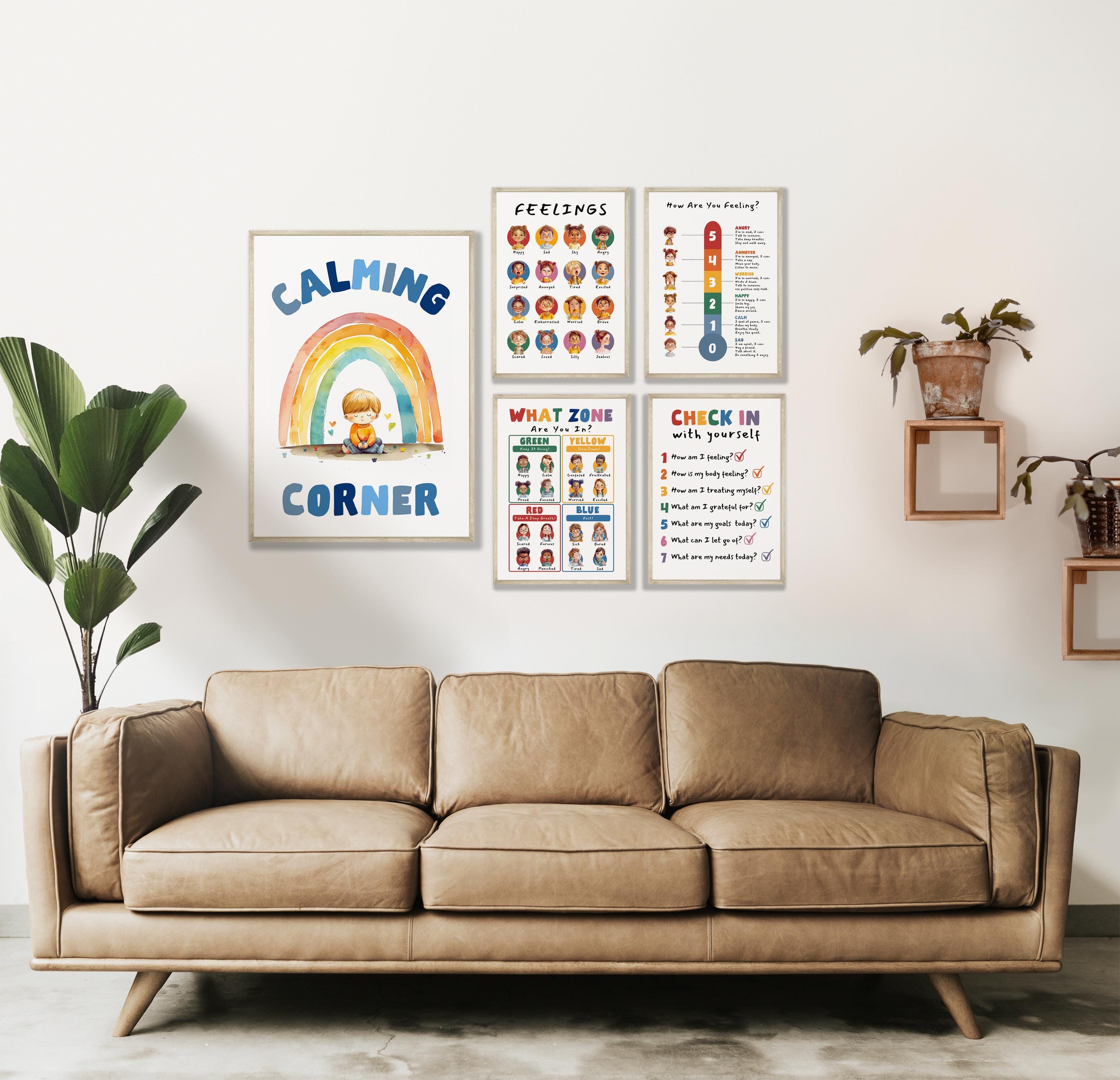 Calm Corner Posters, Calming Corner Posters, Homeschool Decor, Feelings ...