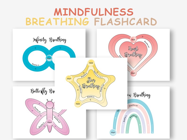 Mindfulness Breathing Activities for Kids Breathing - Etsy