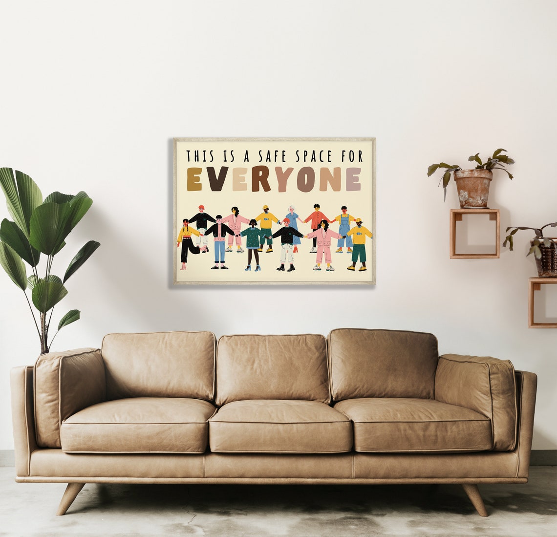 This is A Safe Space, Calming Corner Poster, Equality Print, Safe Space ...