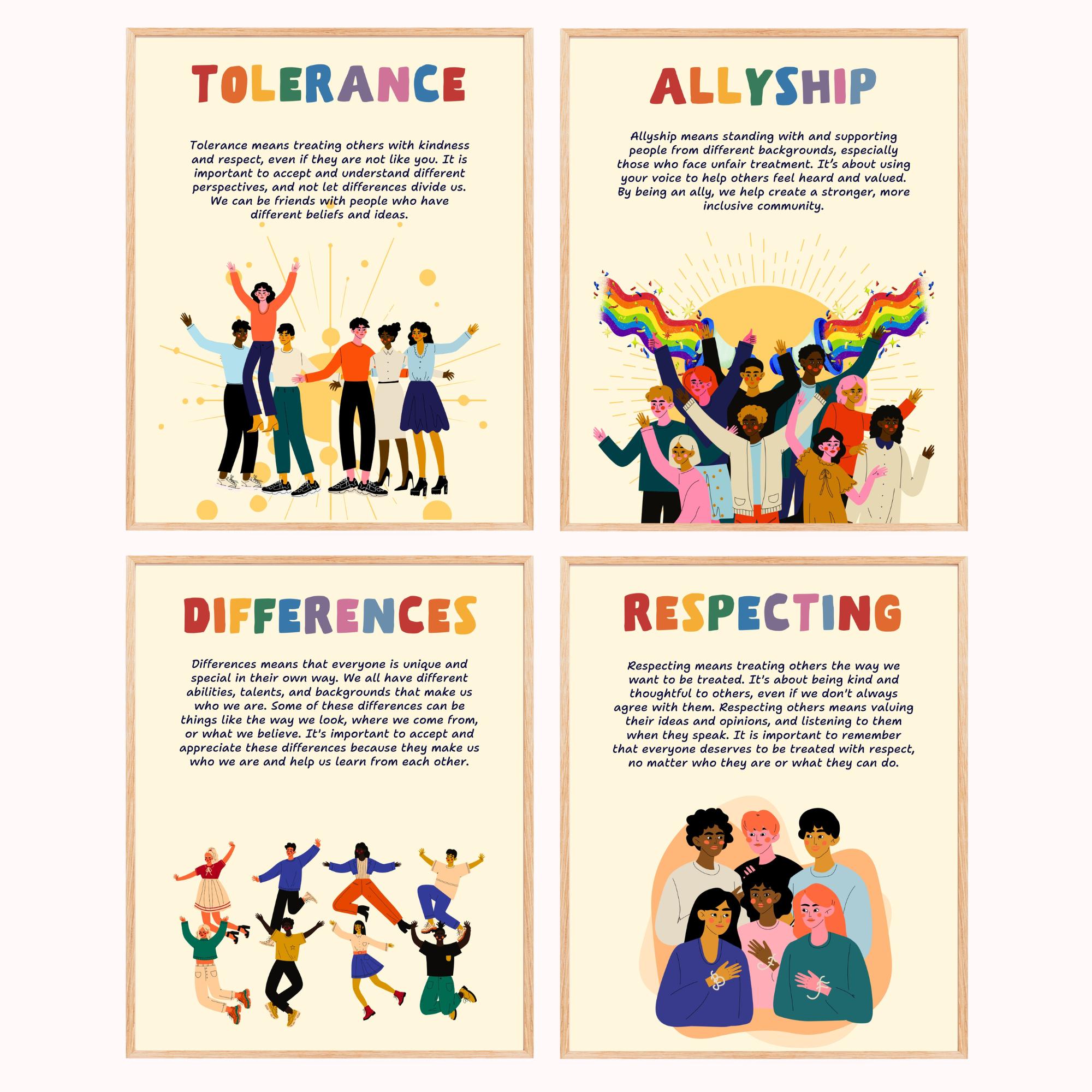 Diversity Equity Inclusion, DEI Posters, Classroom Affirmation Posters ...