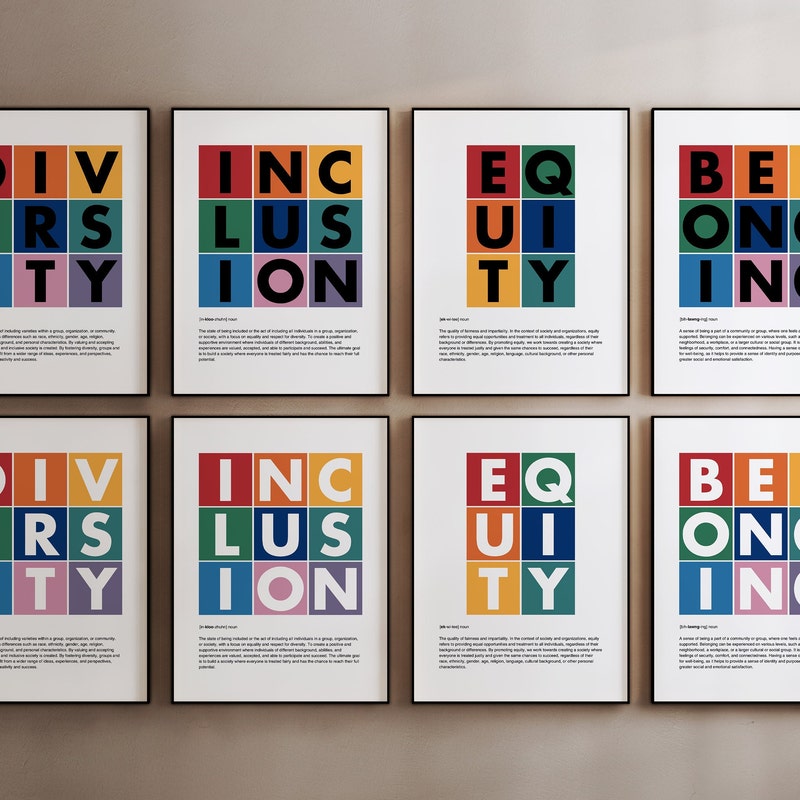 Diversity Wall Art - Etsy