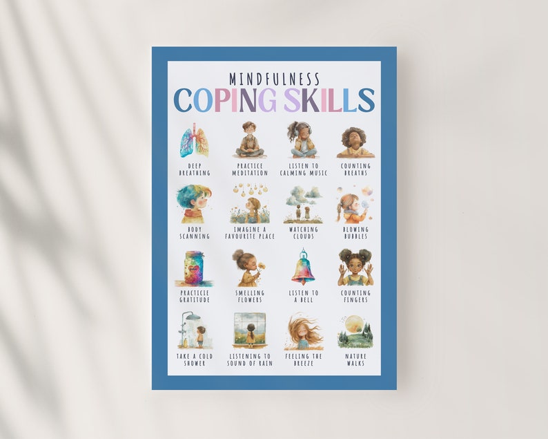 Coping Skills Poster, Mindfulness Poster, Calming Techniques Poster ...