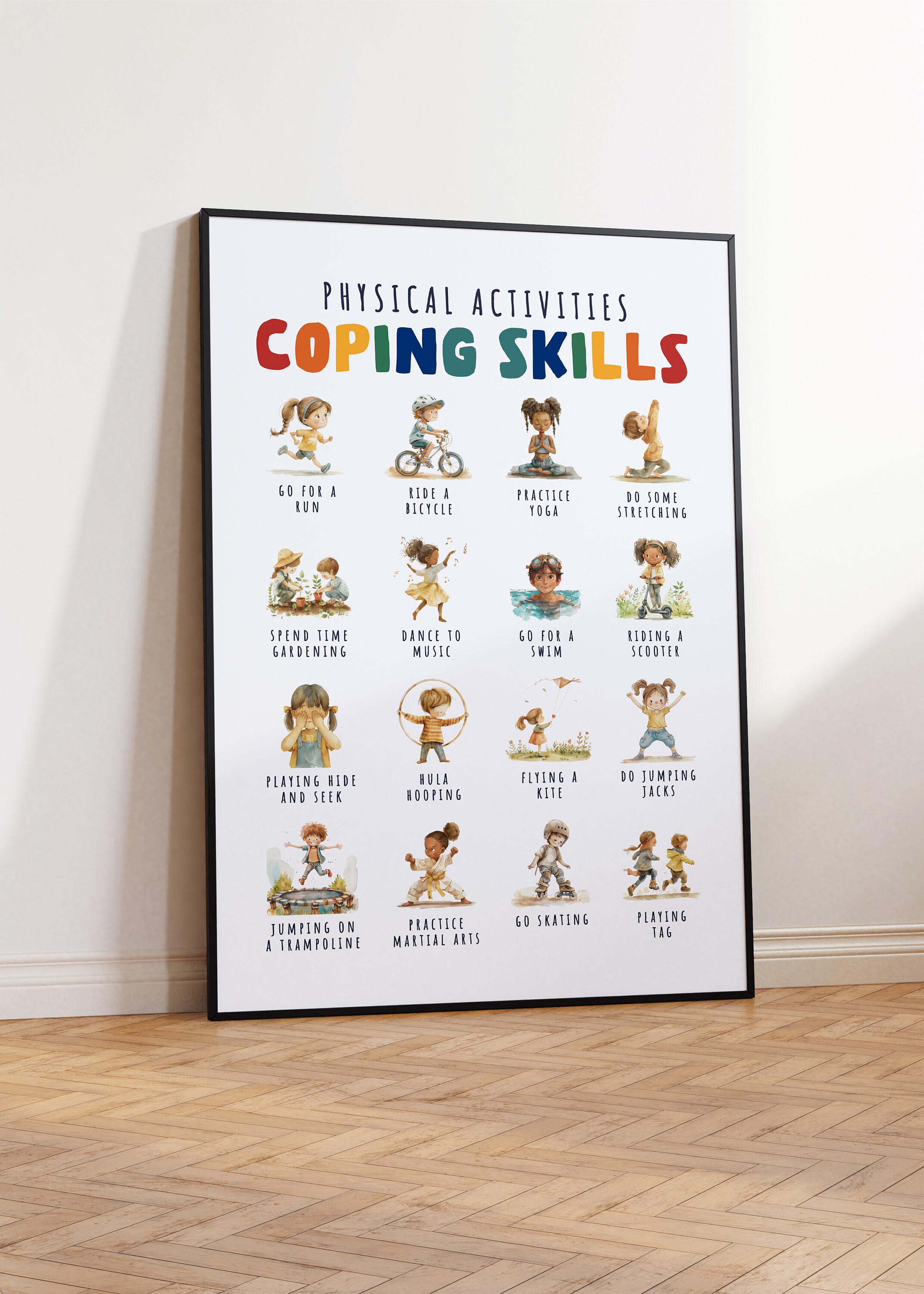 Children Therapy Posters, Calming Corner Poster, Anxiety Coping Skills ...