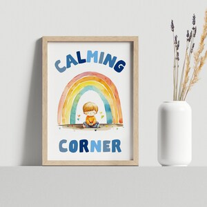 Calm Corner Posters, Calming Corner Posters, Homeschool Decor, Feelings ...