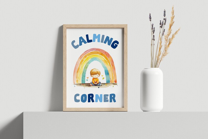 Calm Corner Posters, Calming Corner Posters, Homeschool Decor, Feelings ...