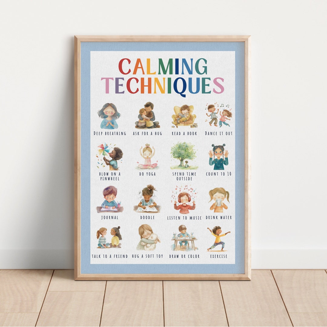 Calming Techniques Poster, Calming Corner, Calm Techniques, Mental ...