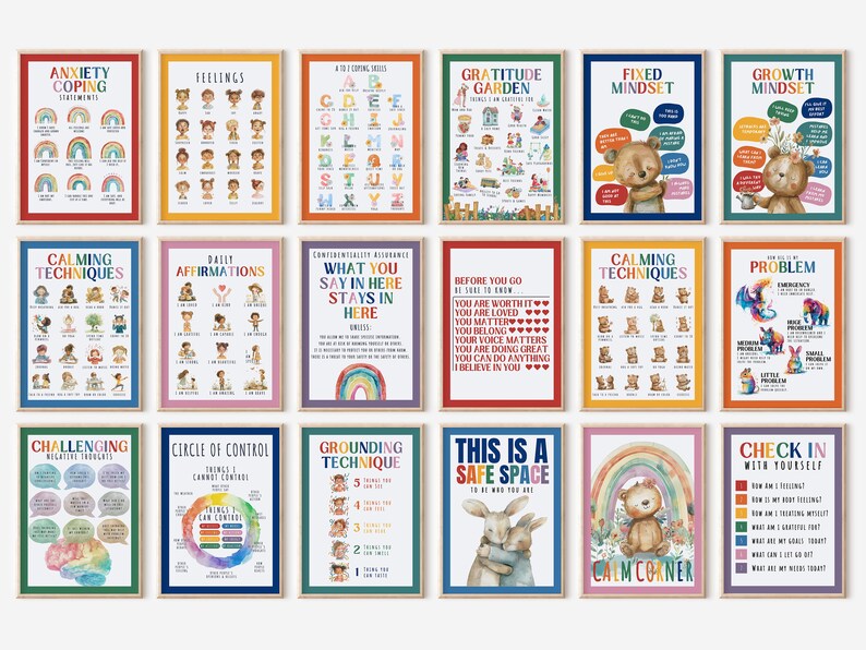 35 Calming Corner Classroom, Calm Down Corner Bundle Set, Social ...