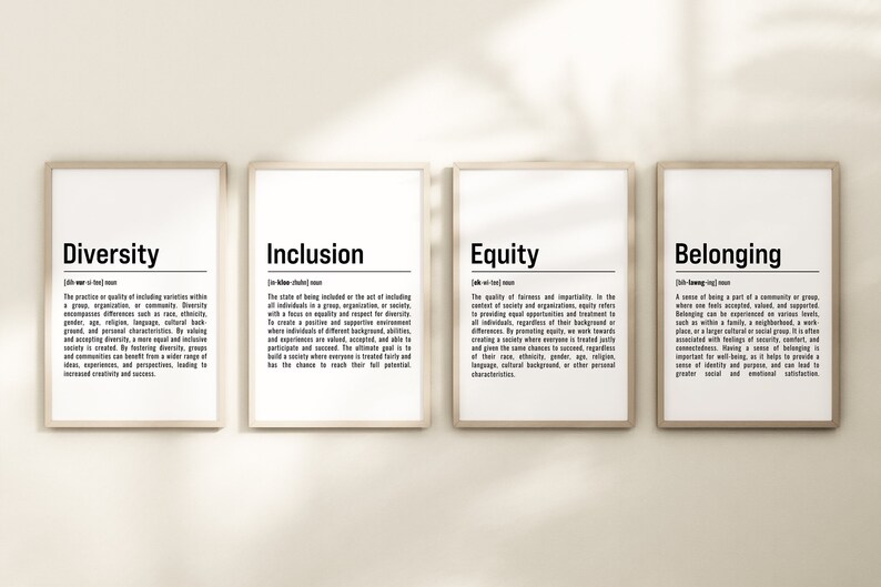 Racial Equality, Diversity Poster, DEIB Poster, Diversity Equity and ...