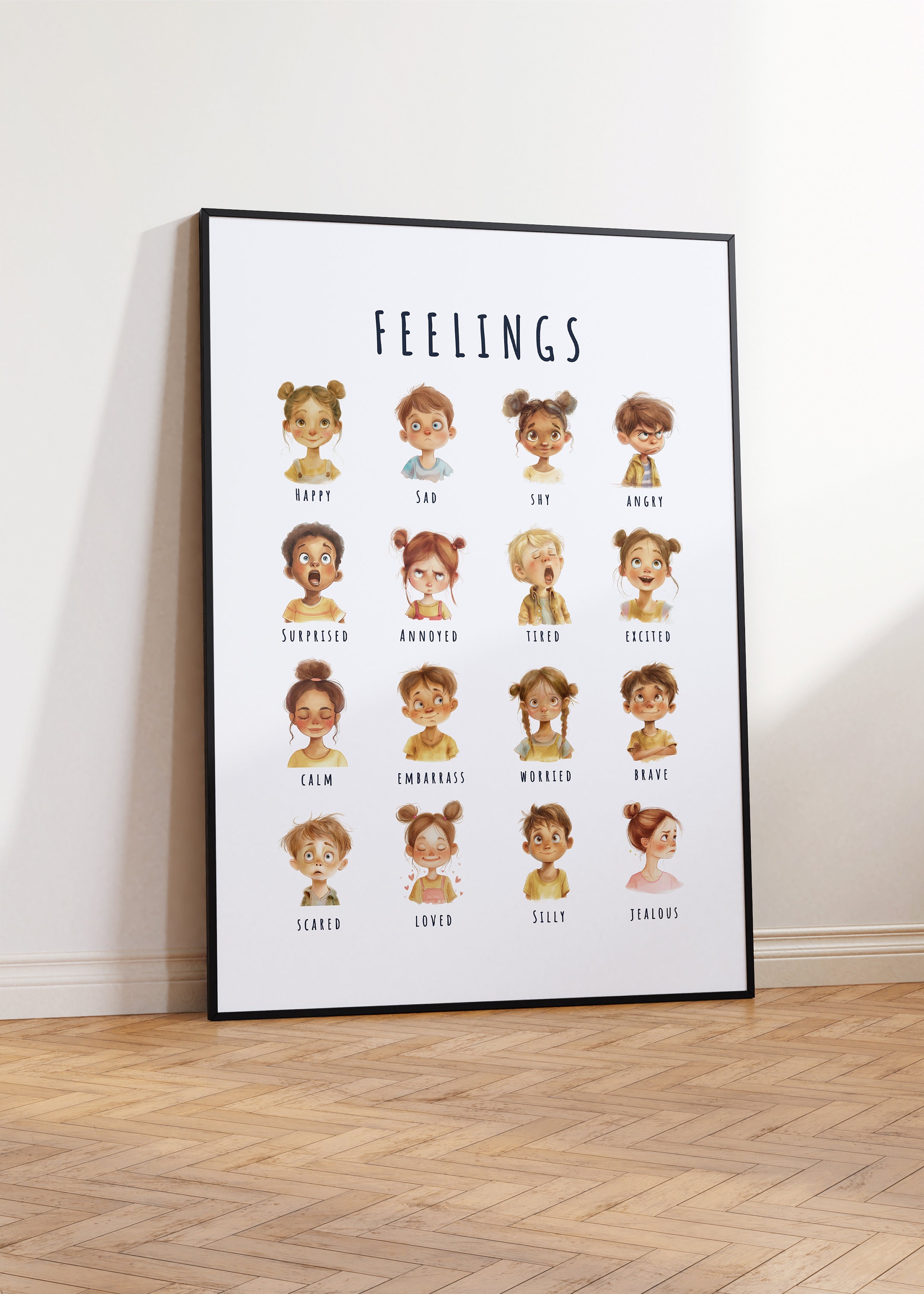 Feelings Poster, Calming Techniques, Emotions Chart, Feelings Chart ...