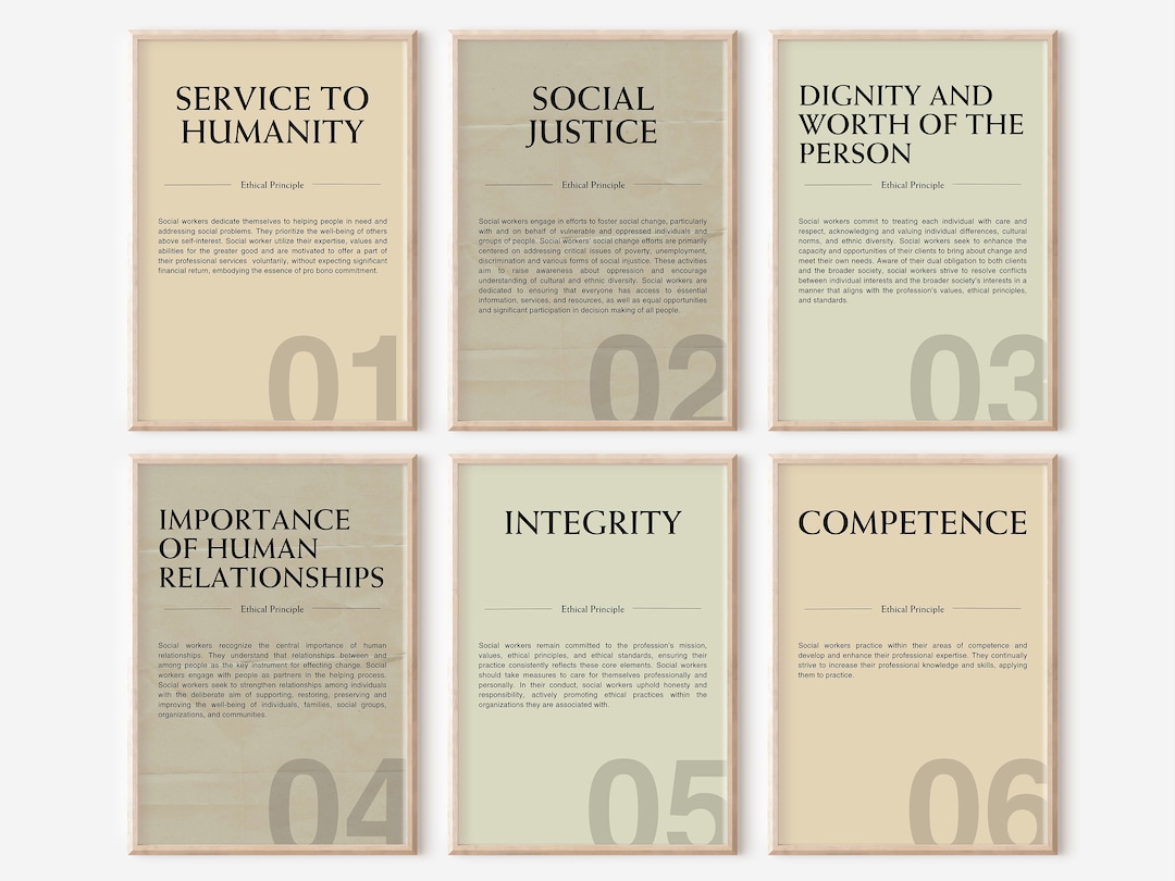 Social Worker Code of Ethics, Social Work Values, NASW Code of Ethics ...