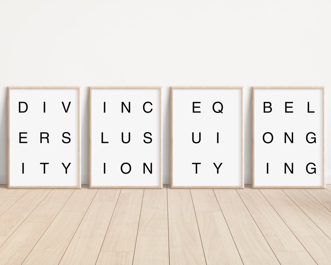 Diversity Poster Classrooms, DEI Wall Art, Inclusive Poster, Office ...