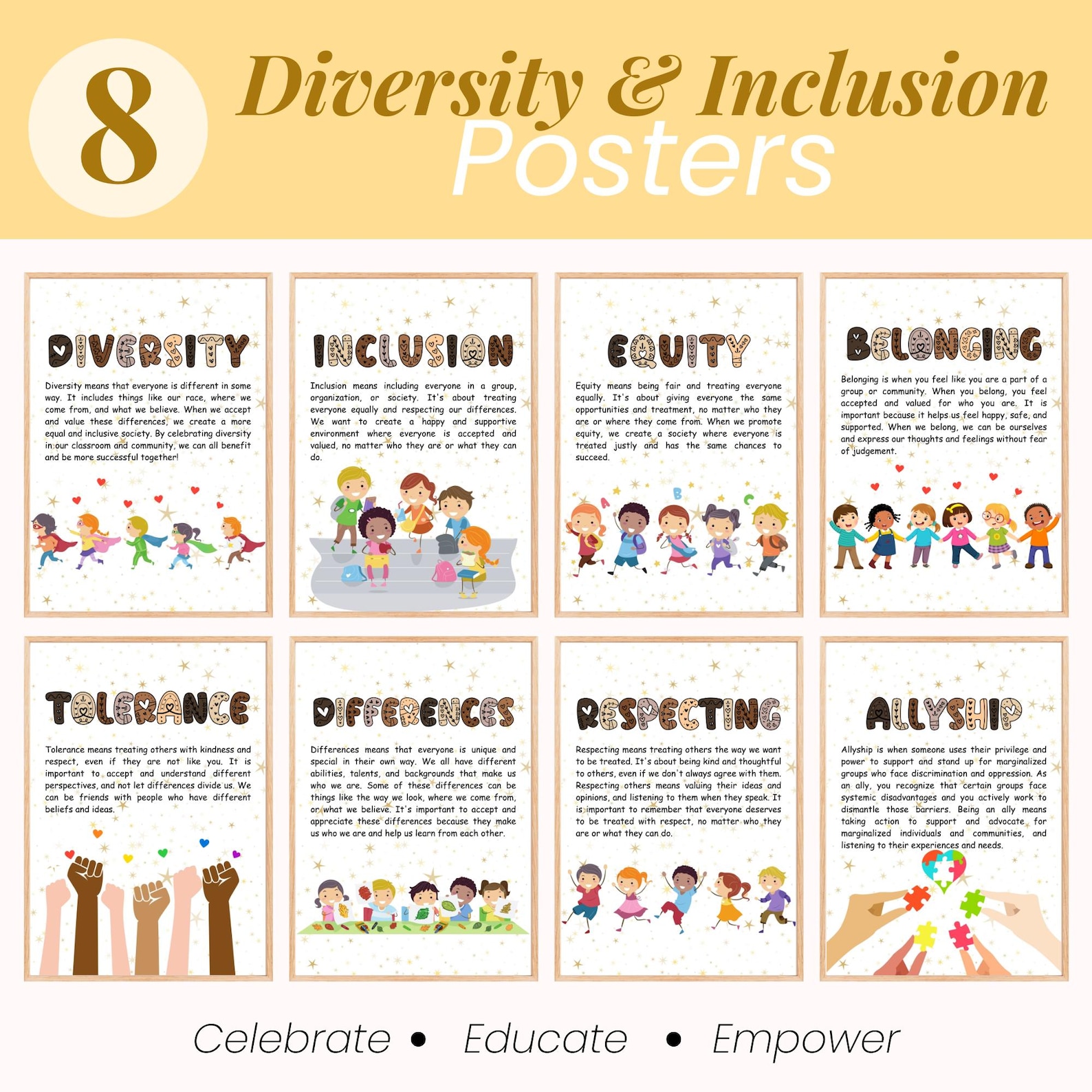 Diversity Poster for Kids, Diversity Bulletin Board, Cultural Diversity ...