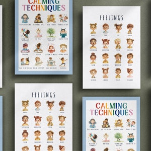 Feelings Poster, Calming Techniques, Emotions Chart, Feelings Chart ...