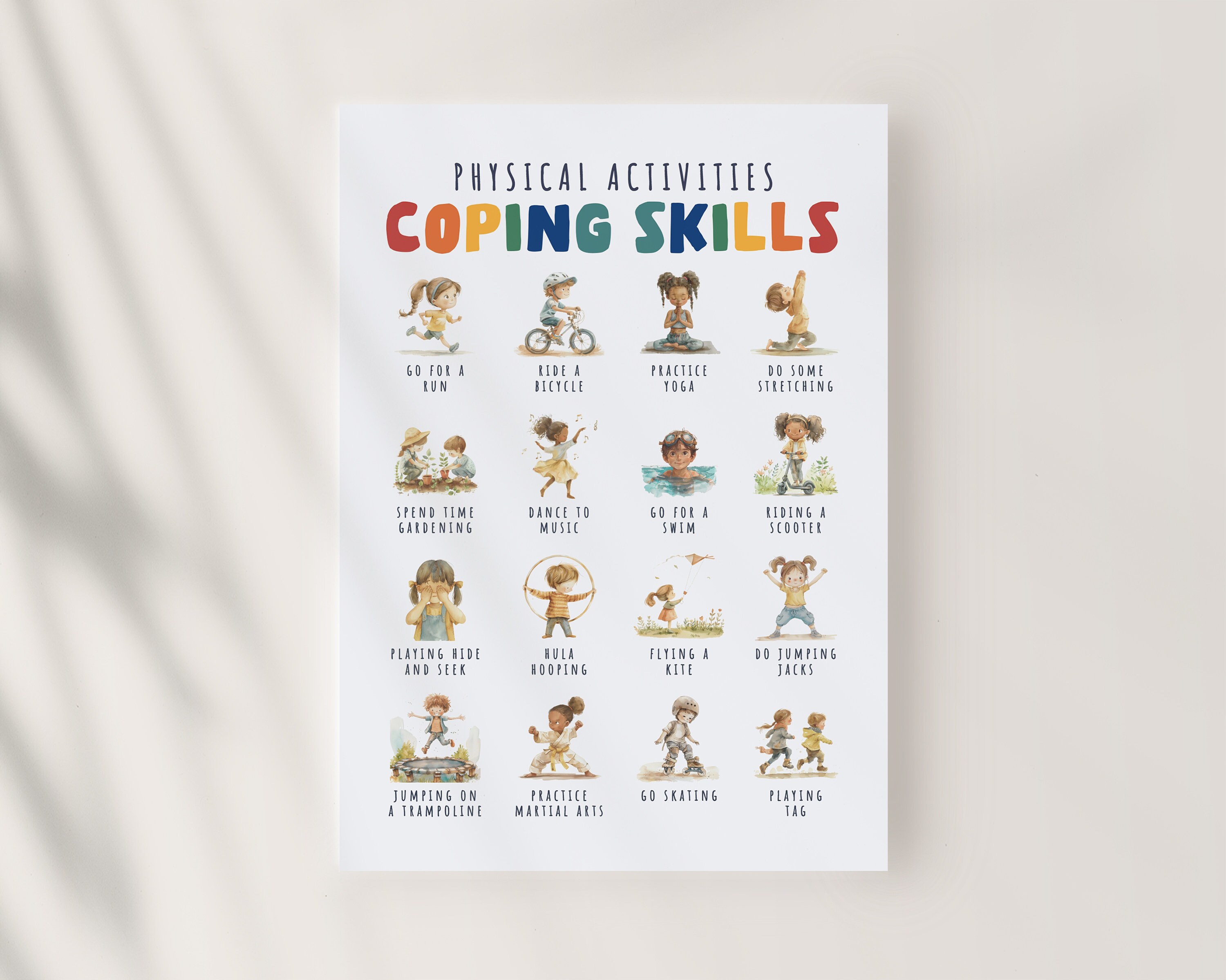 Children Therapy Posters, Calming Corner Poster, Anxiety Coping Skills ...