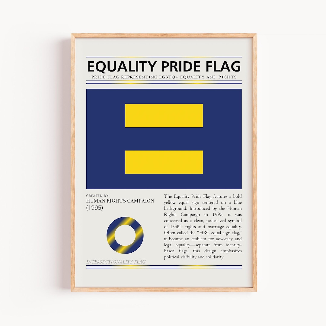 Equal Human Rights Pride Flag, Equality Flag Print, Equality Pride Flag ...