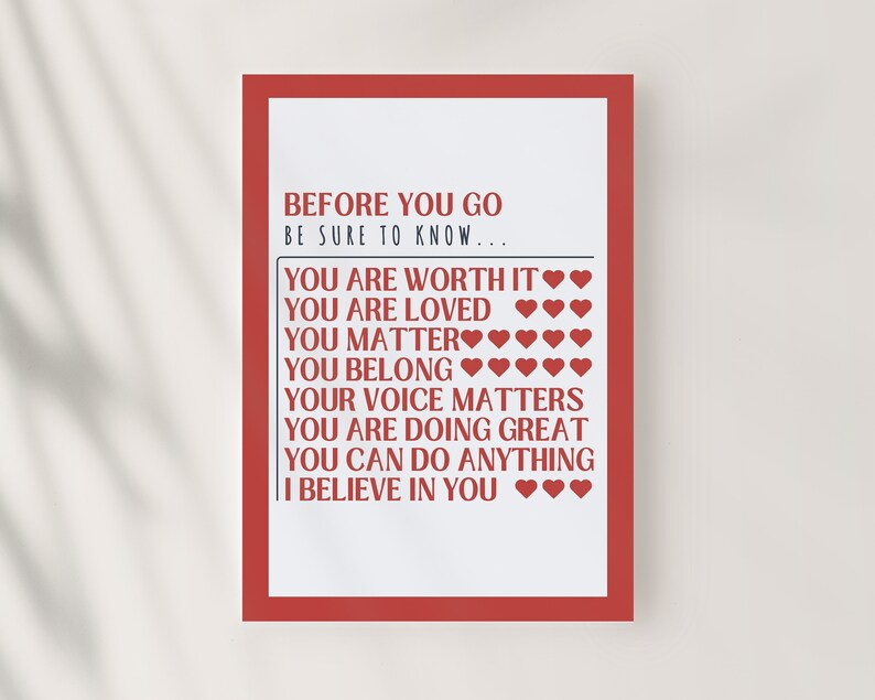 Positive Affirmation Poster, Daily Affirmation Poster, Affirmations for ...