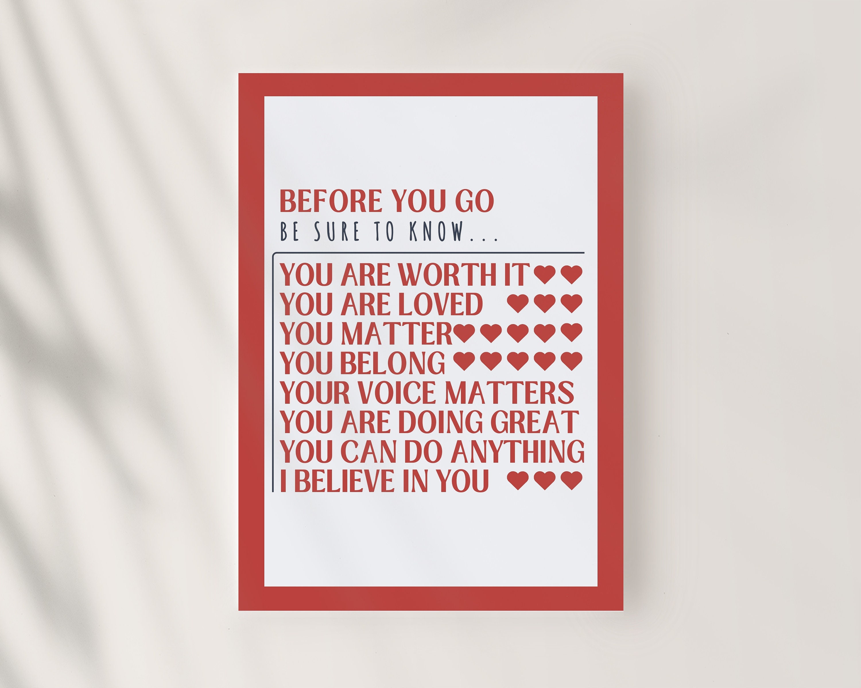 Positive Affirmation Poster, Daily Affirmation Poster, Affirmations for ...