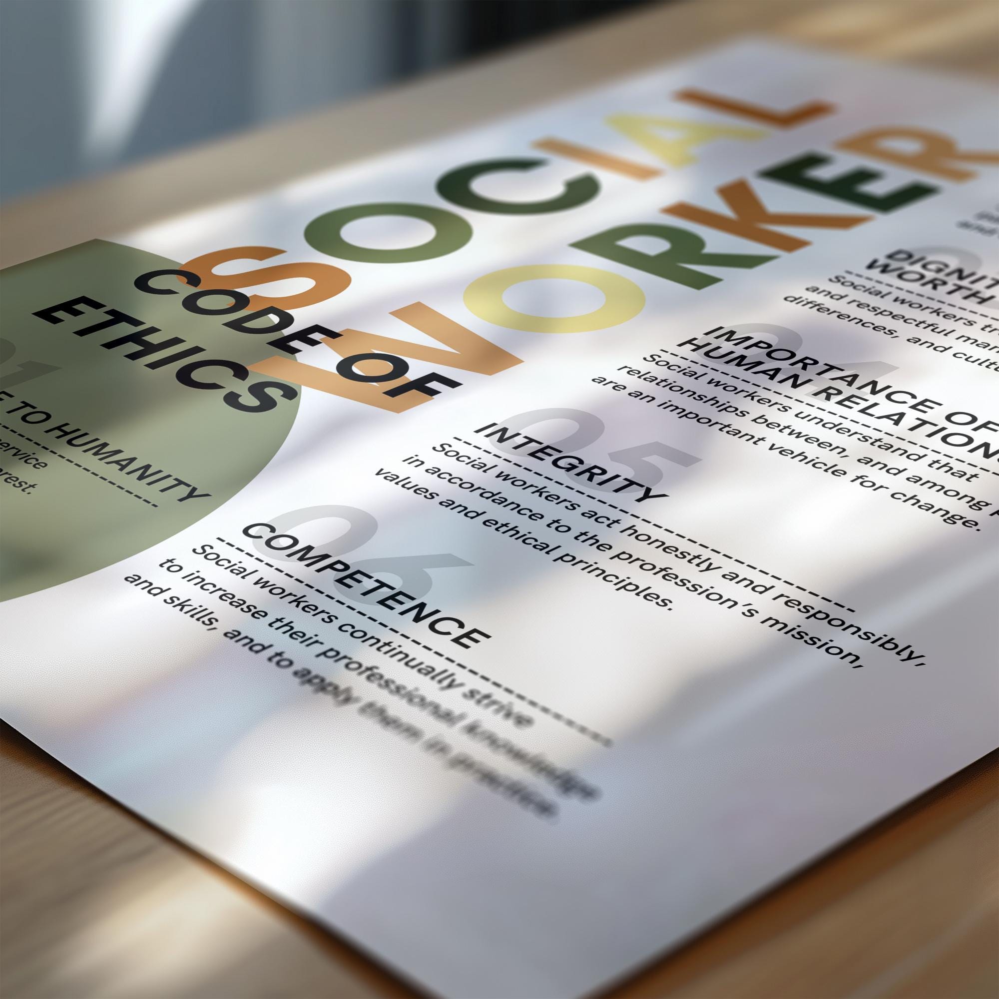 Social Worker Code of Ethics Poster, Social Work Appreciation, Social ...