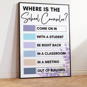 Where is School Counselor Door Sign, School Counselor Door Sign ...