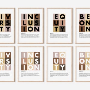 Diversity and Inclusion Posters, Diversity Bulletin Board, DEI Posters ...