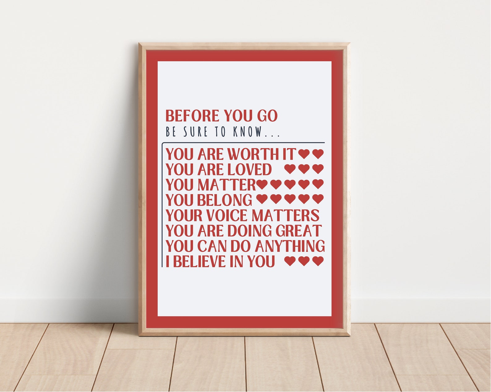 Positive Affirmation Poster, Daily Affirmation Poster, Affirmations for ...