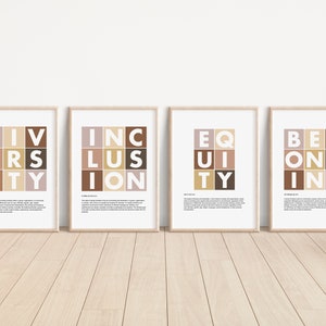 Diversity and Inclusion Posters, Diversity Bulletin Board, DEI Posters ...