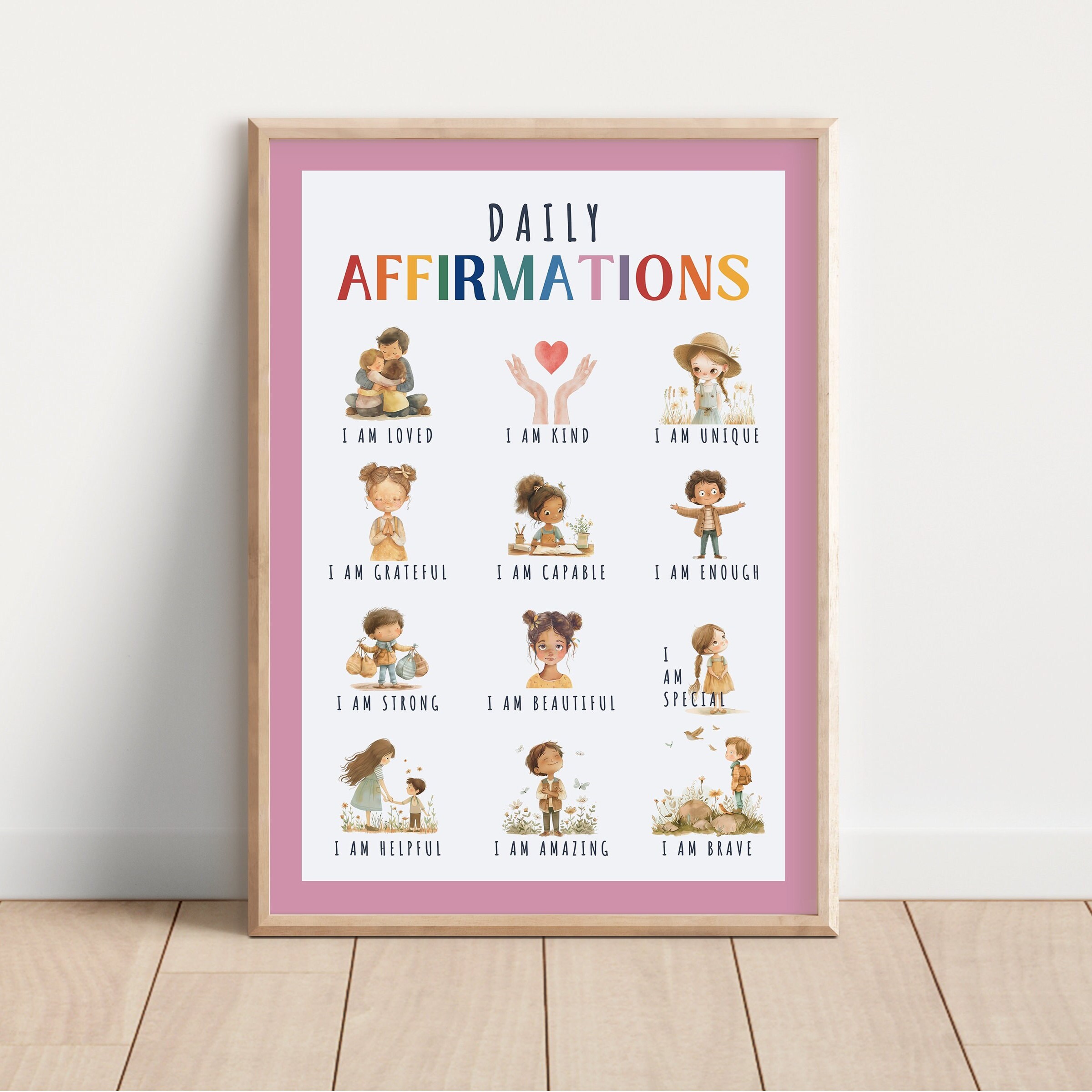 Positive Affirmation Poster, Daily Affirmation Poster, Affirmations for ...