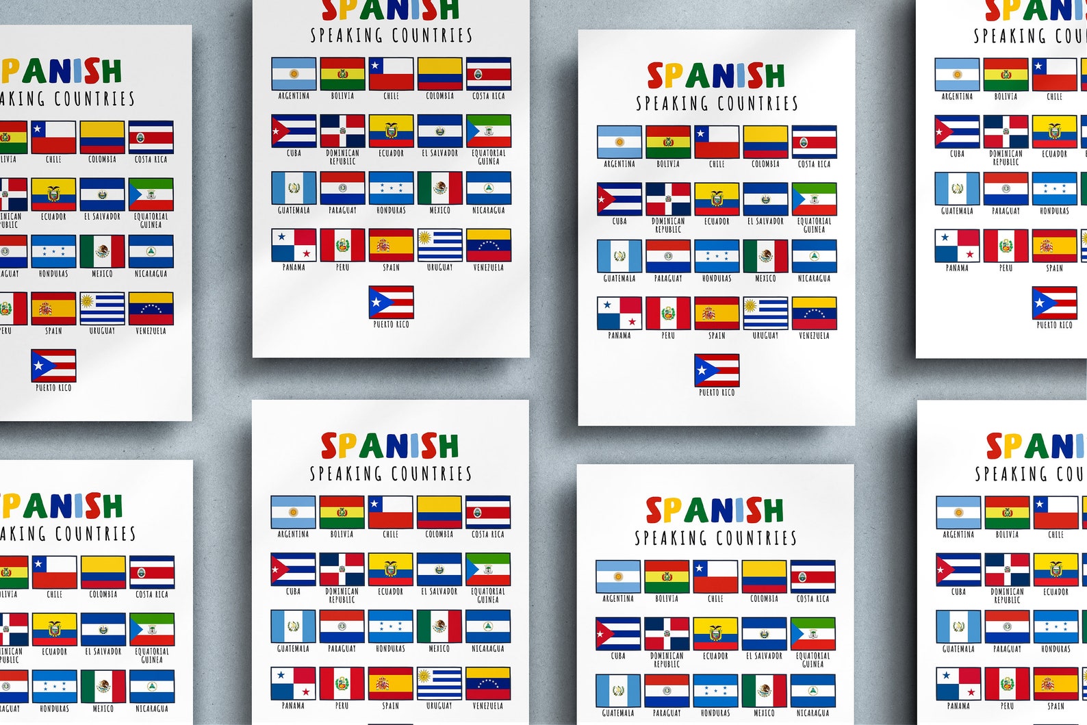 Spanish Speaking Countries Map, Hispanic Countries, Hispanic Heritage ...