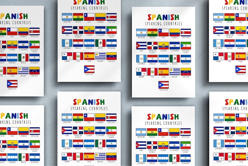 Spanish Speaking Countries Map, Hispanic Countries, Hispanic Heritage ...