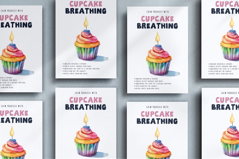 Mindful Breathing Poster, Coping Skill Poster, Breathing Technique ...