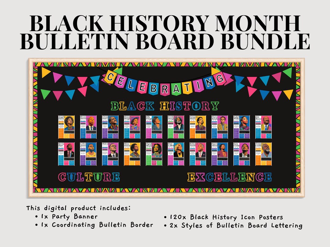 African American Icons Black History Month Posters, Black History Month ...