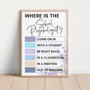 Where is School Psychologist Door Sign, School Psychologist Door Sign ...