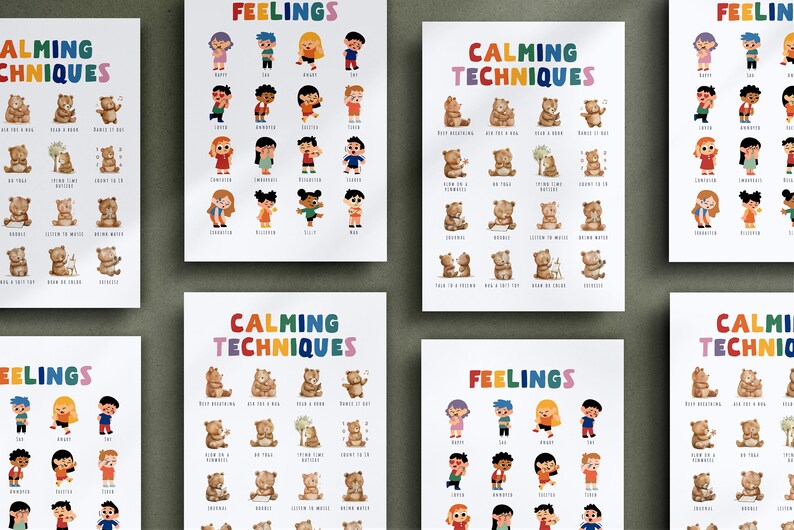 Feelings Poster, Calming Techniques, Emotions Chart, Feelings Chart ...