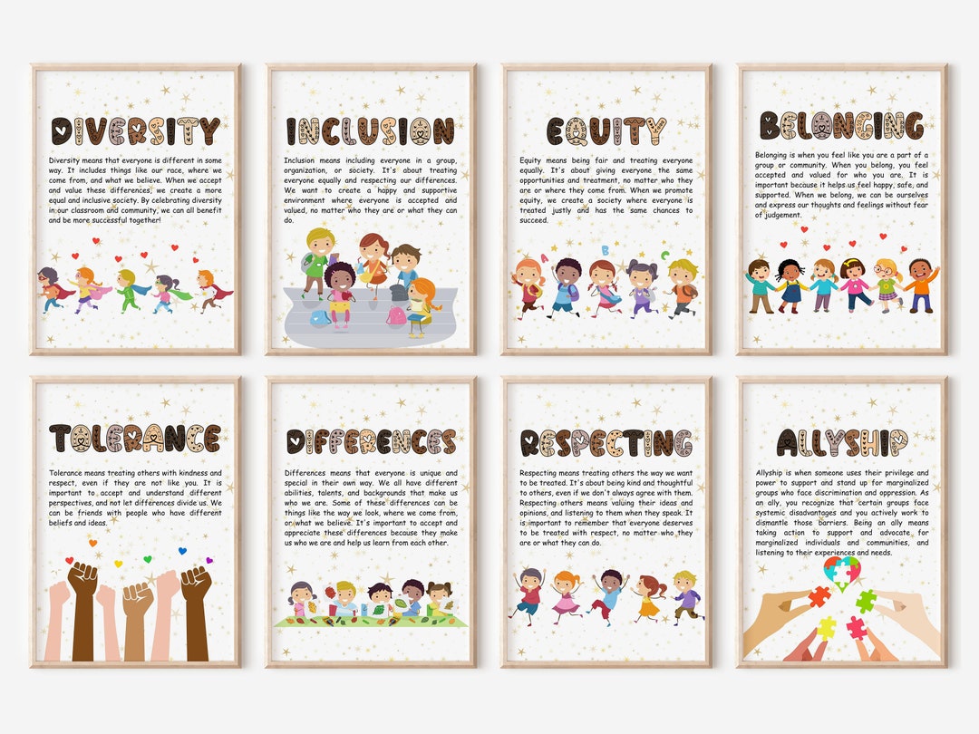 Diversity Poster for Kids, Diversity Bulletin Board, Cultural Diversity ...