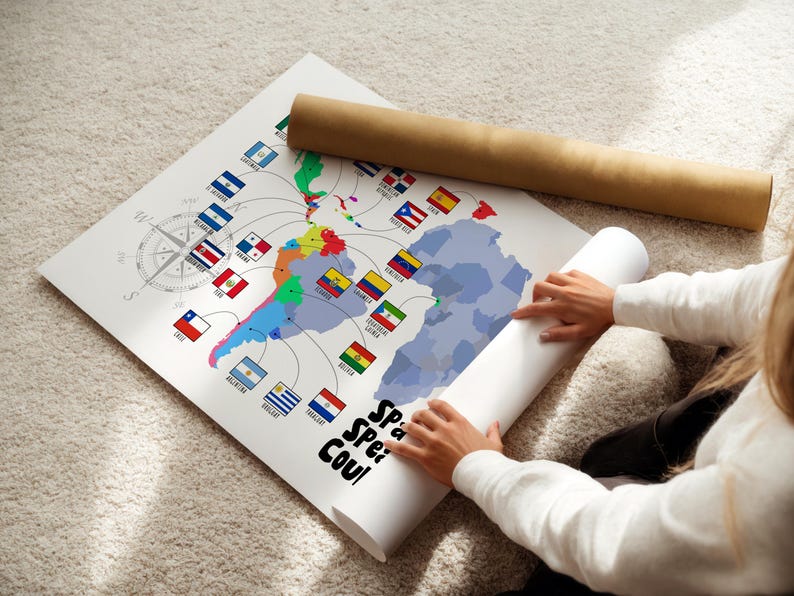 Spanish Speaking Countries Map, Hispanic Countries, Hispanic Heritage ...