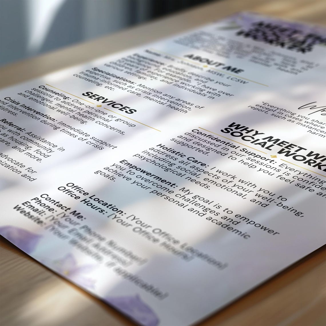 Meet the Social Worker, Social Worker Sign, Social Worker Office Decor ...