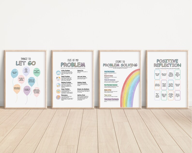 Calm Corner Posters, Calming Down Corner Printables, Kids Affirmation ...