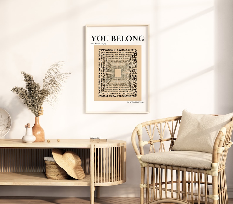 Diversity and Inclusion Poster, You Belong in A World of Love ...