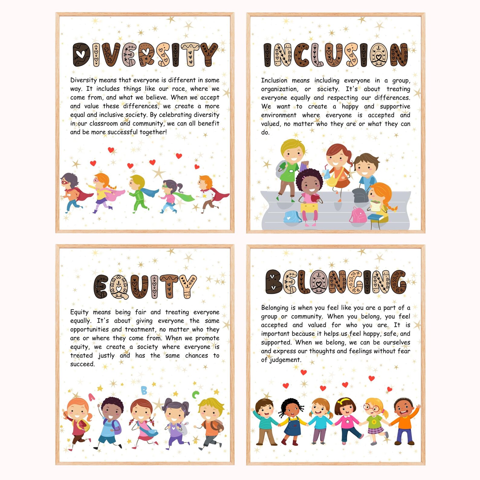 Diversity Poster for Kids, Diversity Bulletin Board, Cultural Diversity ...
