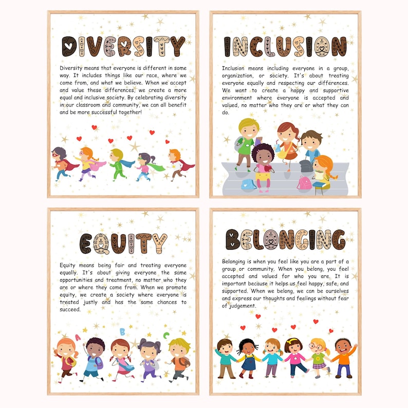 Diversity Poster for Kids, Diversity Bulletin Board, Cultural Diversity ...